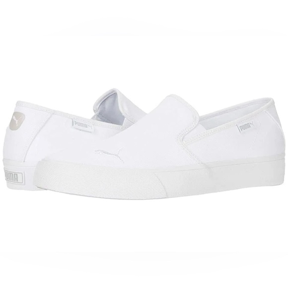 Puma | Shoes | Puma Bari White Slipon Shoes | Poshmark